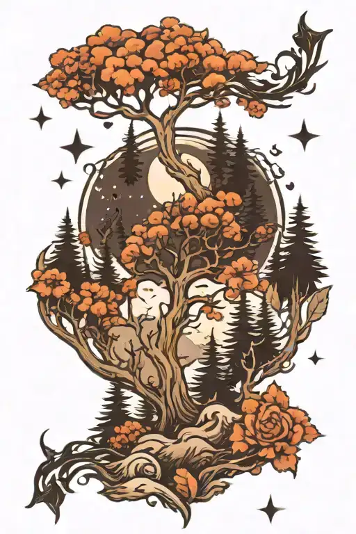 2930+ Forest Moon Tattoo Ideas - BlackInk AI