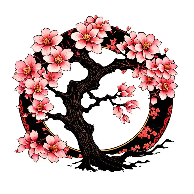1108+ Sakura Tree Tattoo Ideas - BlackInk AI