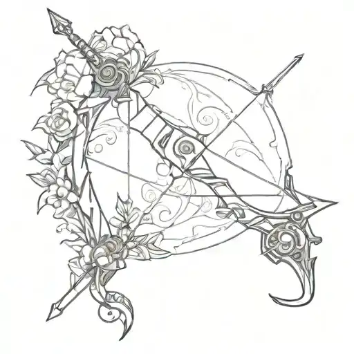 3021+ Bow And Arrow Tattoo Ideas - BlackInk AI