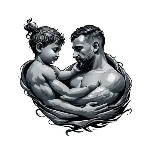 5001+ Father Son Tattoo Ideas - BlackInk AI