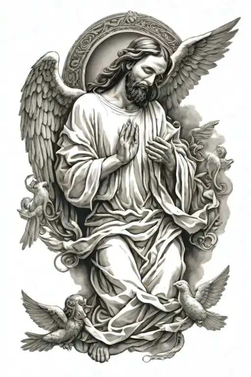 2,061+ Flying Angel Tattoo Ideas in 2025 - BlackInk AI