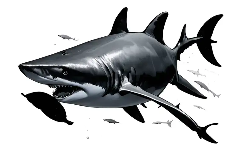 145+ Shark Shadow Tattoo Ideas in 2025 - BlackInk AI