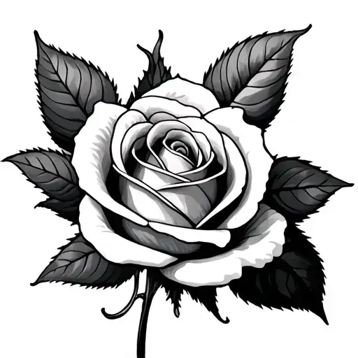 1017+ Fine Line Rose Tattoo Ideas - BlackInk AI