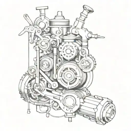 Dieselmotor Tattoos