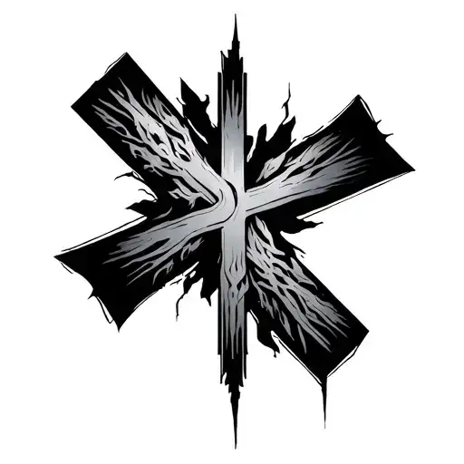 125+ Cyber Sigilism Cross Tattoo Ideas in 2025 - BlackInk AI