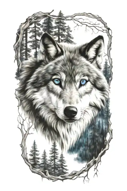 1796+ Blue Eyed Wolf Tattoo Ideas in 2025 - BlackInk AI