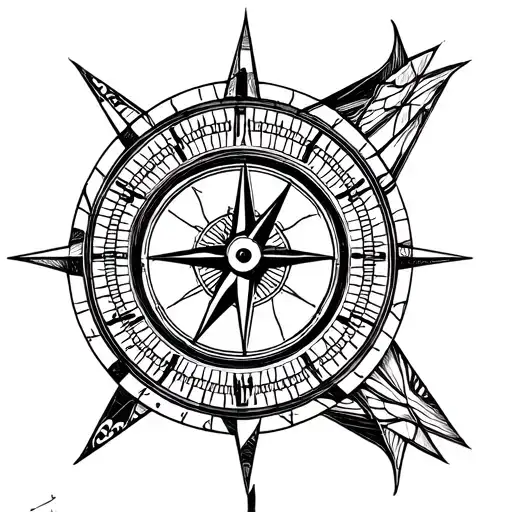 2511+ Compass And Clock Tattoo Ideas in 2025 - BlackInk AI