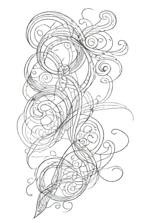 246+ Wavy Line Tattoo Ideas - BlackInk AI