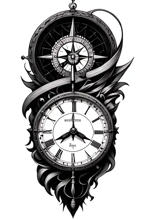 2511+ Compass And Clock Tattoo Ideas in 2025 - BlackInk AI
