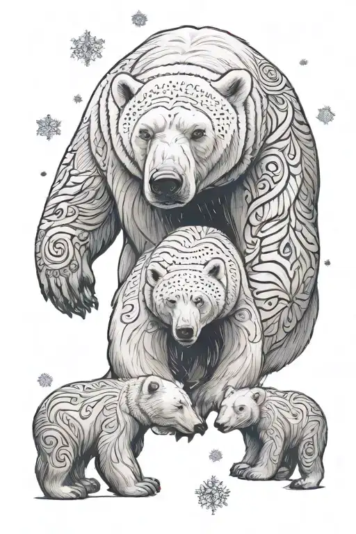 1216+ Polar Bear Tattoo Ideas - BlackInk AI