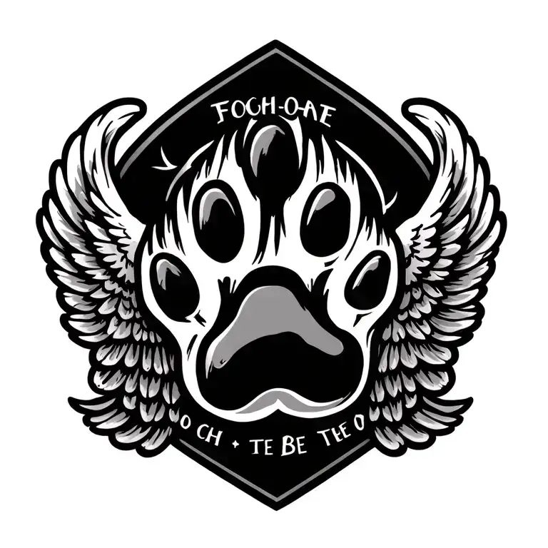 70+ Dog Paw With Angel Wings Tattoo Ideas in 2025 - BlackInk AI