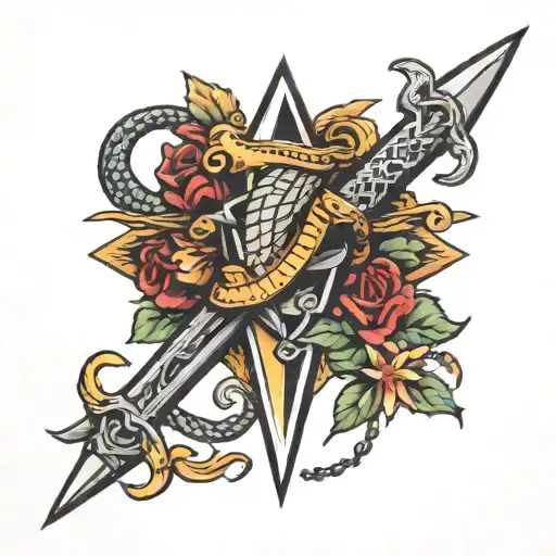 1465+ Snake Dagger Tattoo Ideas - BlackInk AI