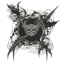 Blackwork "Scratch Scars" Tattoo - BlackInk AI