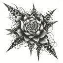 Blackwork "Scratch Scars" Tattoo - BlackInk AI