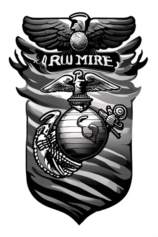 1104+ Marine Corp Tattoo Ideas - BlackInk AI
